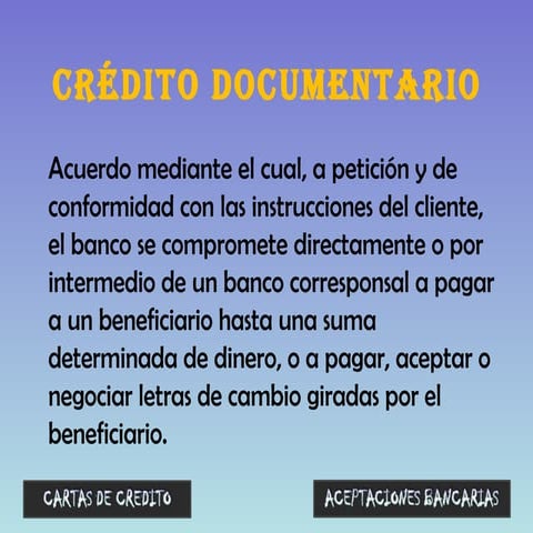 Credito Documentario | PPT
