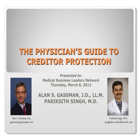 Creditor protection powerpoint.1 | PPT