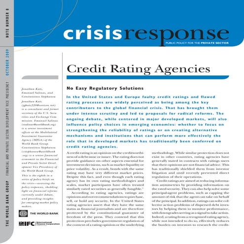 Credit Rating Agencies | PPTX