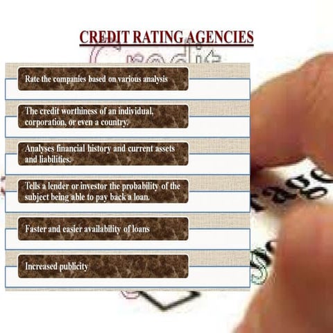 Credit rating agencies | PPT