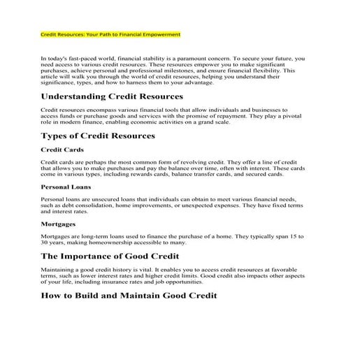Credit resources.docx