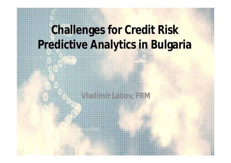 Credit Risk Predictive Analytics