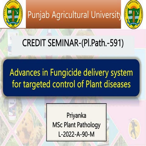 credit seminar.pptx Topic-Advances in fungicide delivery for targeted ...