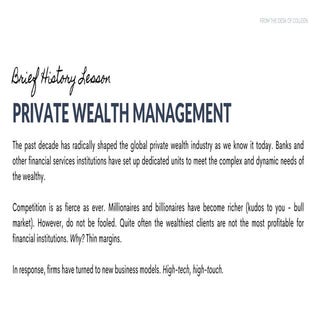 Primer: Private Wealth & Spotlight on Credit Suisse | PDF