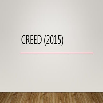 Art of the title 1 - Creed | PPTX