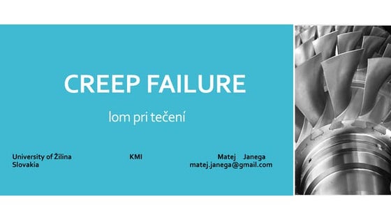 Fatigue and creep | PPT