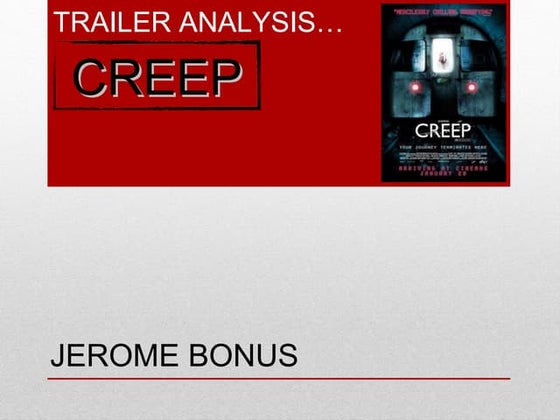 Trailer analysis 1 | PPT