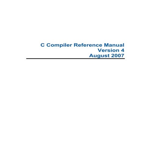 C reference manual bdskbf | PDF | Programming Languages | Computing