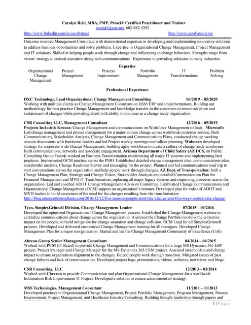 Resume of janet conn 6 | PDF