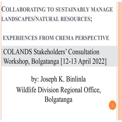 Learning from Community-Based Natural Resource Management (CBNRM) in ...
