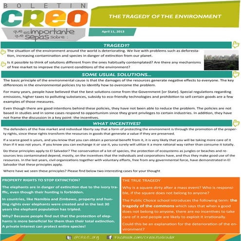 Creo que deberias saber medio ambiente inglés | PDF