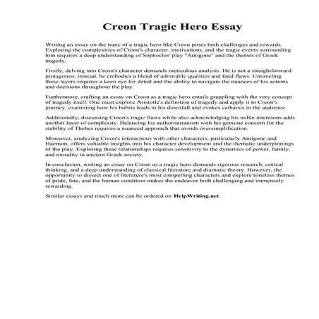 Antigone Essay Topics | PDF