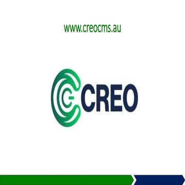 How CREO CMS manages and do Marketing .pptx