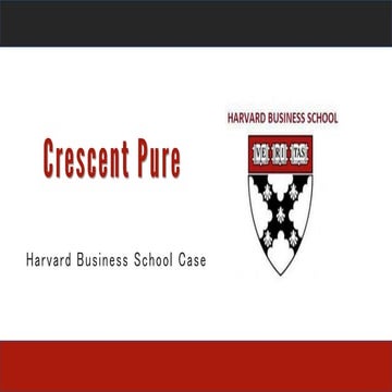 Crescent pure case study | PPTX