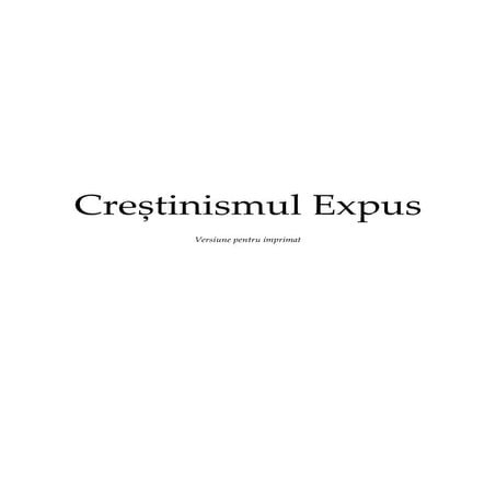 Crestinismul expus | PDF