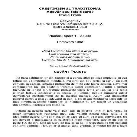 Crestinismul traditional | PDF