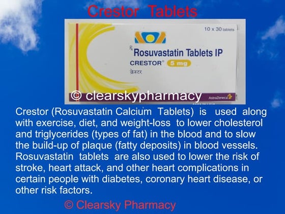 Rostar Tablets (Generic Rosuvastatin Calcium Tablets) | PPT