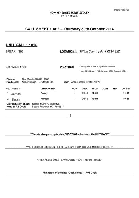 Animation production schedule | PPT