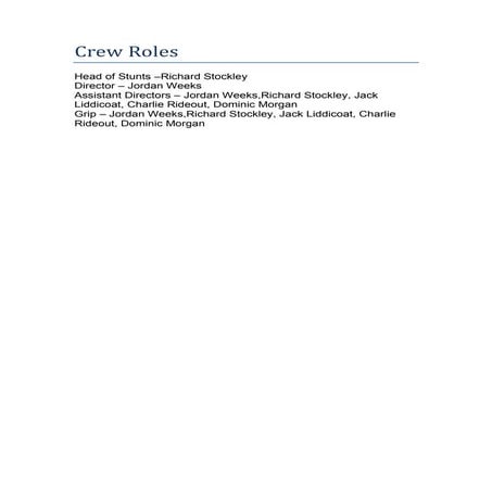 Crew roles | PDF