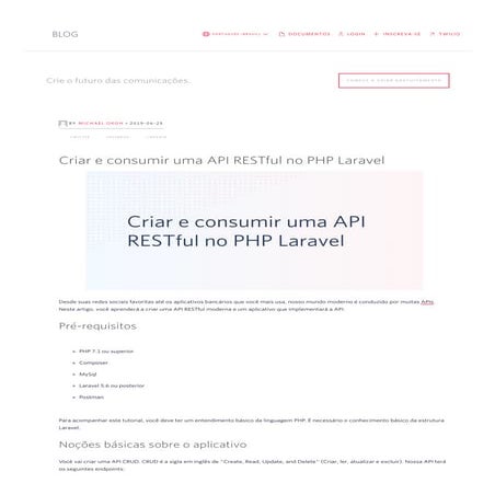 Criar E Consumir Uma Api Restful No Php Laravelpdf 0772