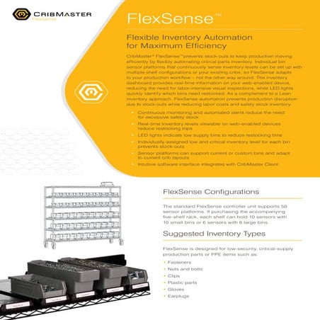 Crib master FlexSense | PDF