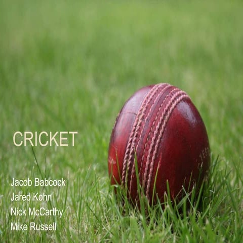Cricket | PPT