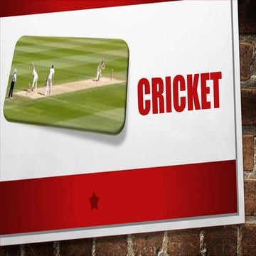 Cricket | PPTX