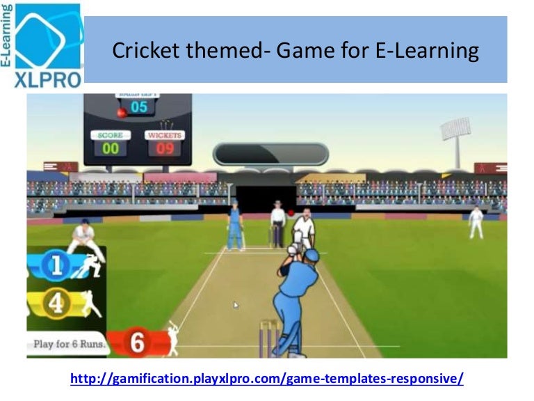 Cricket themed - E Learning game template