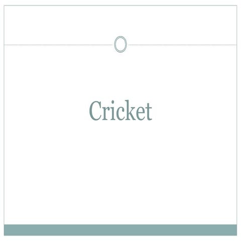 Cricket | PPTX