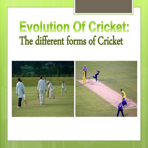 Cricket | PPTX | Cricket | Sports