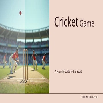 Cricket Game.pptx ppt on cricket playing | PPTX