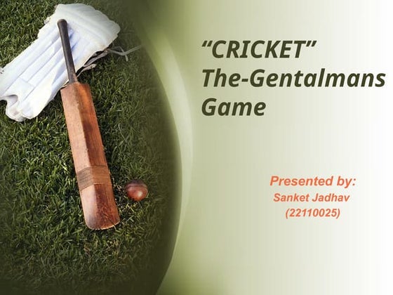 Maths in cricket | PPT