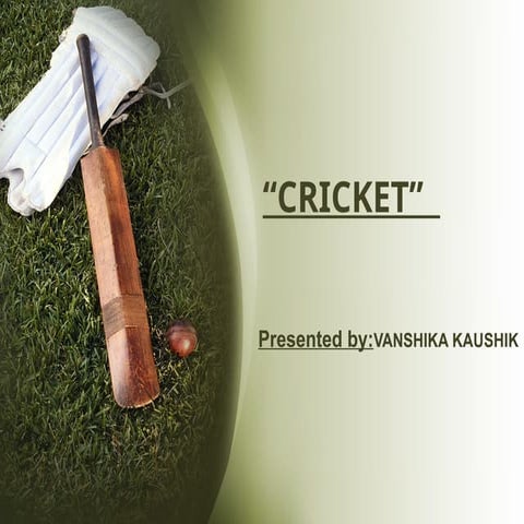 Physical Education Investigatory Project { cricket }.pptx