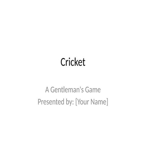Cricket_Presentation cricket ppt about.pptx