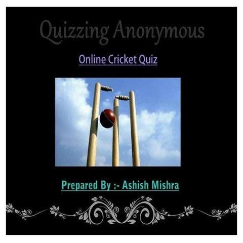 Cricket quiz | PPTX