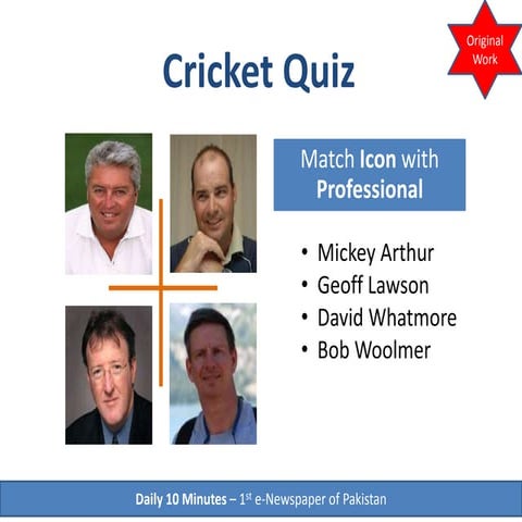 Cricket Quiz | PPT