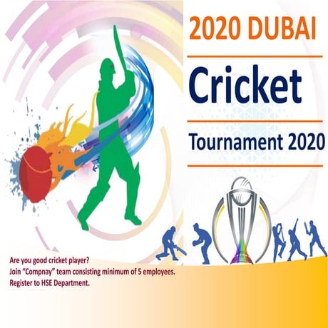 Cricket team-Poster | PPTX