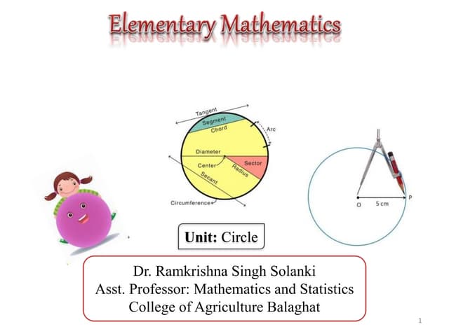 Determining the center and the radius of a circle | PDF