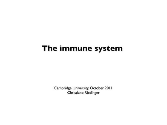 Introduction to immune system | PPT