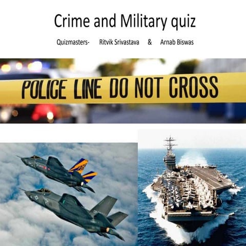 Crime and military quiz | PPTX