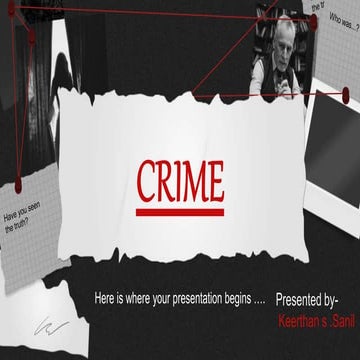 Sociology topic is crime 2nd year bsc nursing | PPT
