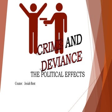 Crime and deviance sociology presentation | PPTX