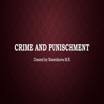 Vocabulary and exercises for crime and punishment | PPTX