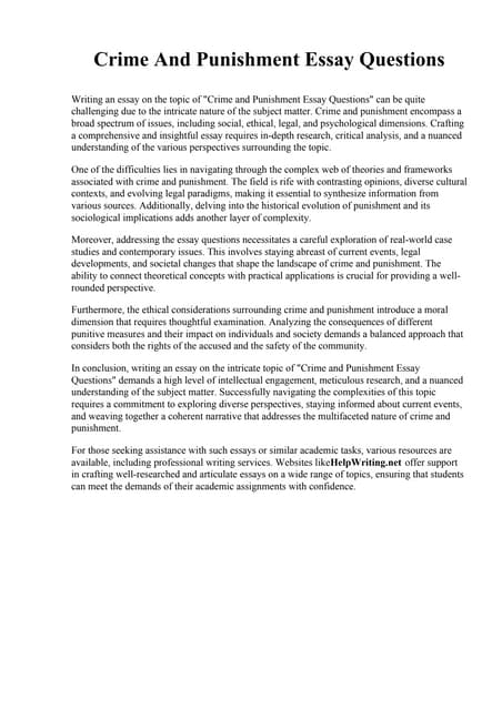 Crime And Punishment Essay.pdf