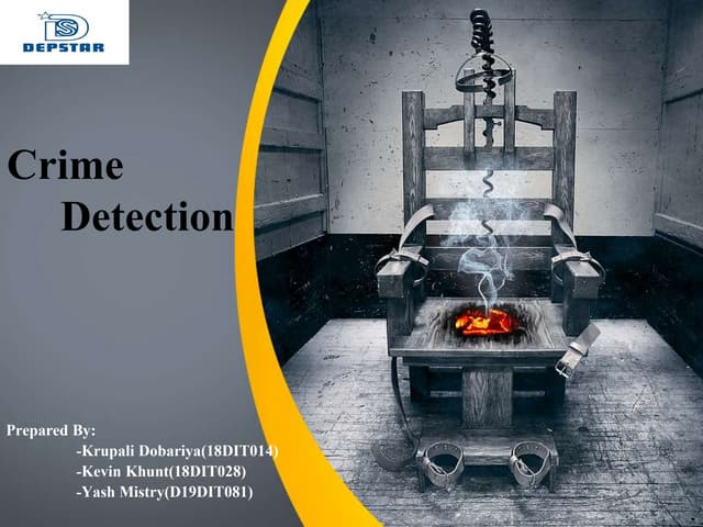Crime Detection Ppt
