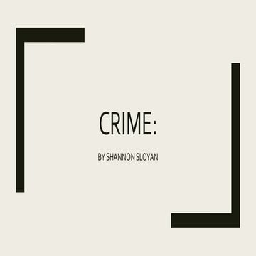 The Genre Research of Crime | PPTX