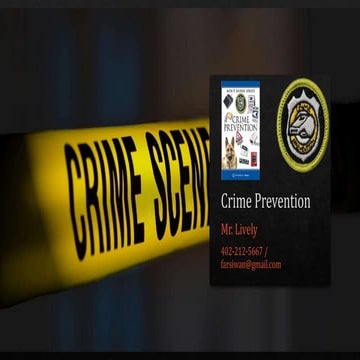 Crime prevention | PPT