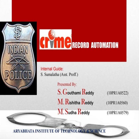 Crime record automation | PPT