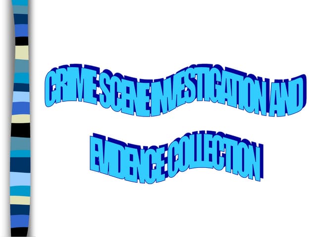 Crime scene management | PDF