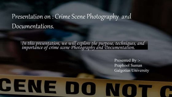 Forensic photography | PPTX